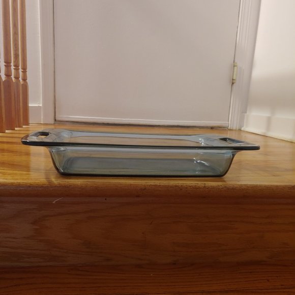 Pyrex | Dining | Vintage Aqua Pyrex 3x9 Casserole Dish With Handles ...
